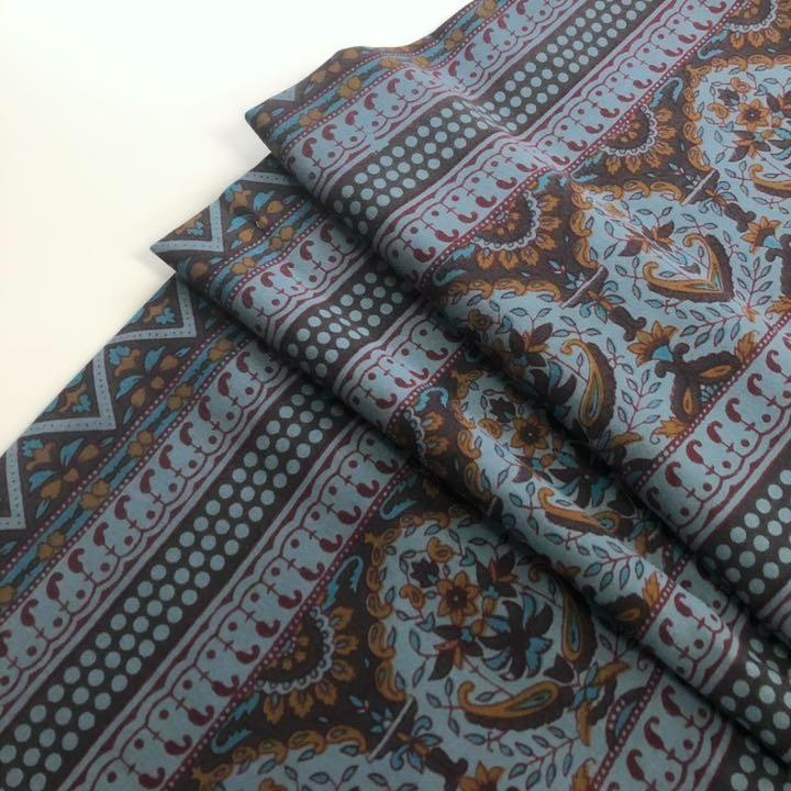 Yahoo!オークション - EL/499 3m レーヨン100%生地/エスニック/くす...