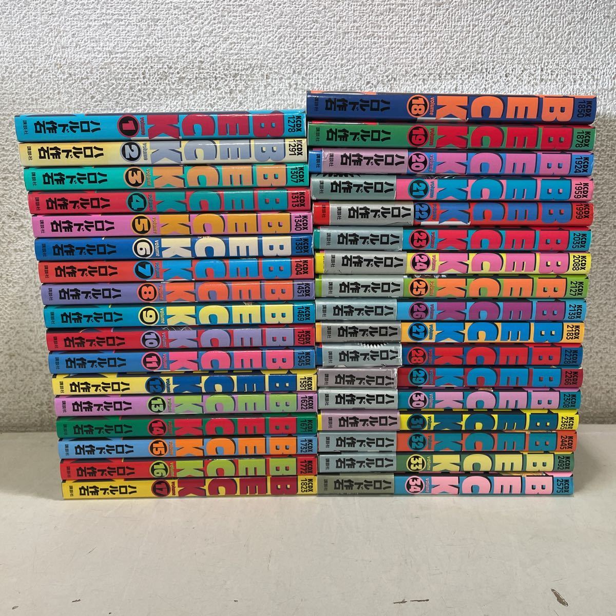 Yahoo!オークション - 220917 Q13 BECK 全34巻セット 全巻初版 ハロル...