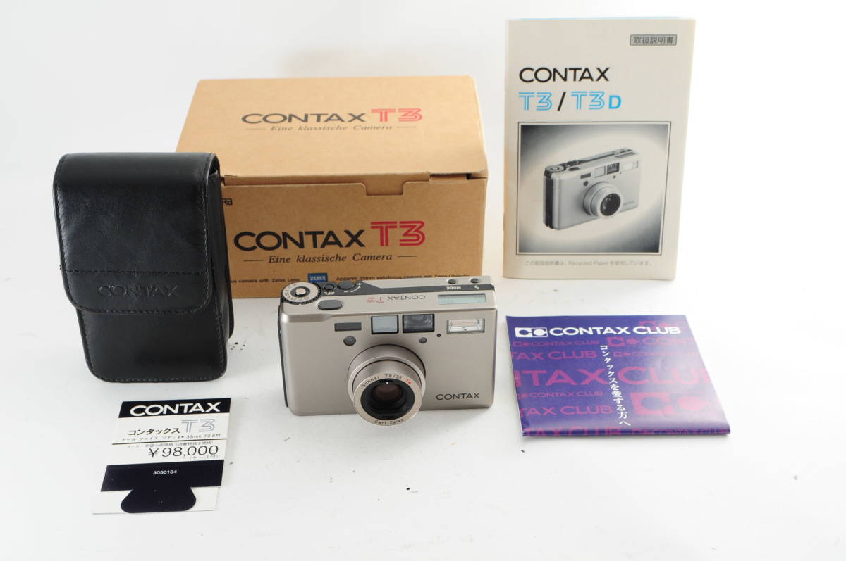 Yahoo!オークション - CONTAX T3 Carl Zeiss Sonnar 2.8/35 T コンタッ...