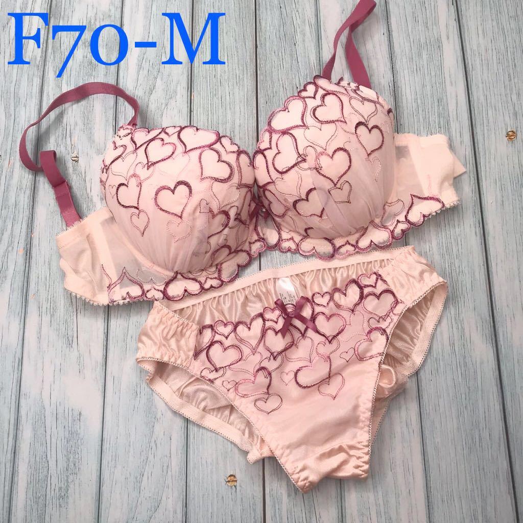 Yahoo!オークション - F70ブラショーツセット 大好きピンク花レース ブ...