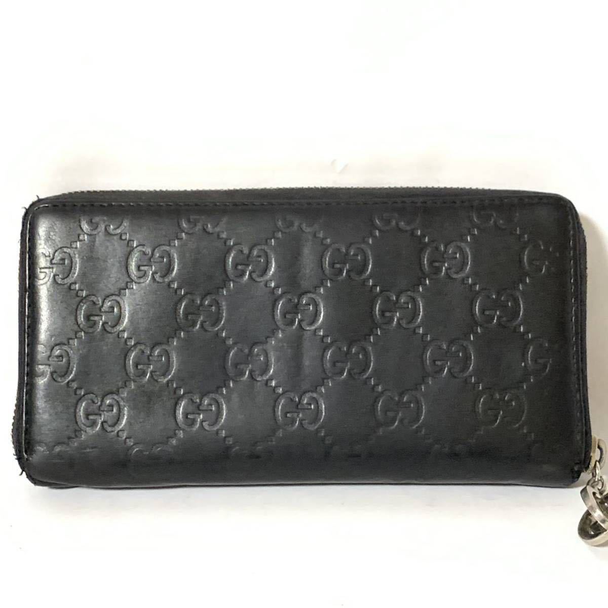 Yahoo!オークション - D21 1円【大人気】GUCCI グッチ GGシマレザー 長...