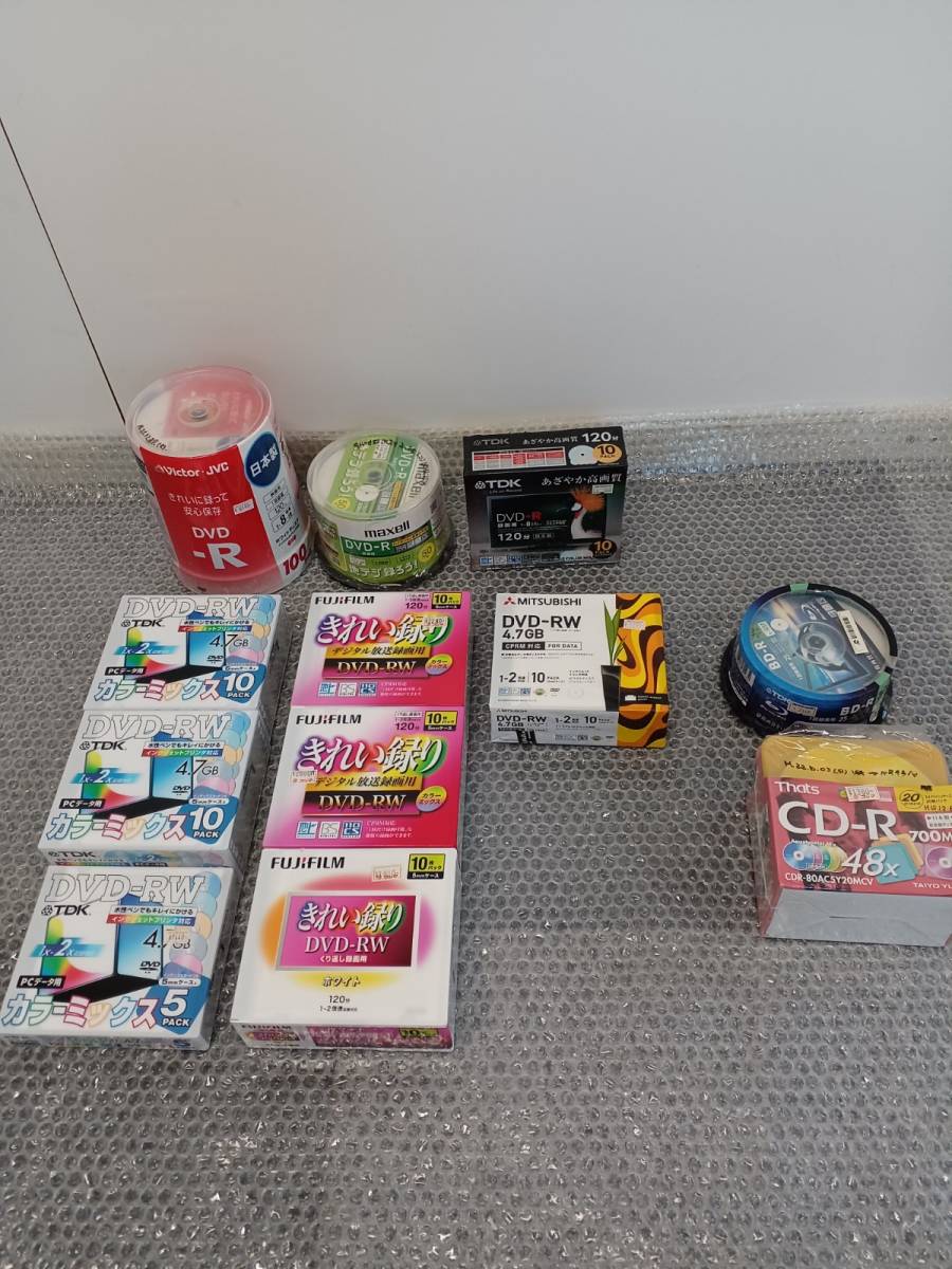 Yahoo!オークション - 【nf21】 未使用 DVD-RW 65枚 DVD-R 160枚 BD-R ...