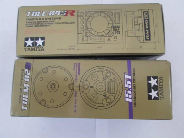 Yahoo!オークション - タミヤ TBLE-04SR ESC 04センサー付 ＆ TBLM-02S...