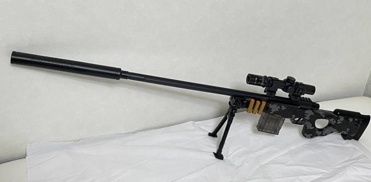 Yahoo!オークション - L96風スナイパーライフル エアコキ ナーフガンブ...