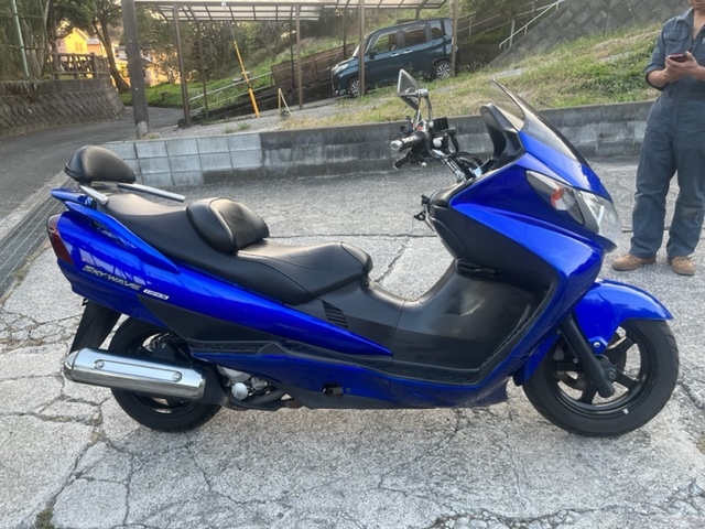 Yahoo!オークション - スカイウェイブ250 cj43 TYPE-Sブルーメタリック...