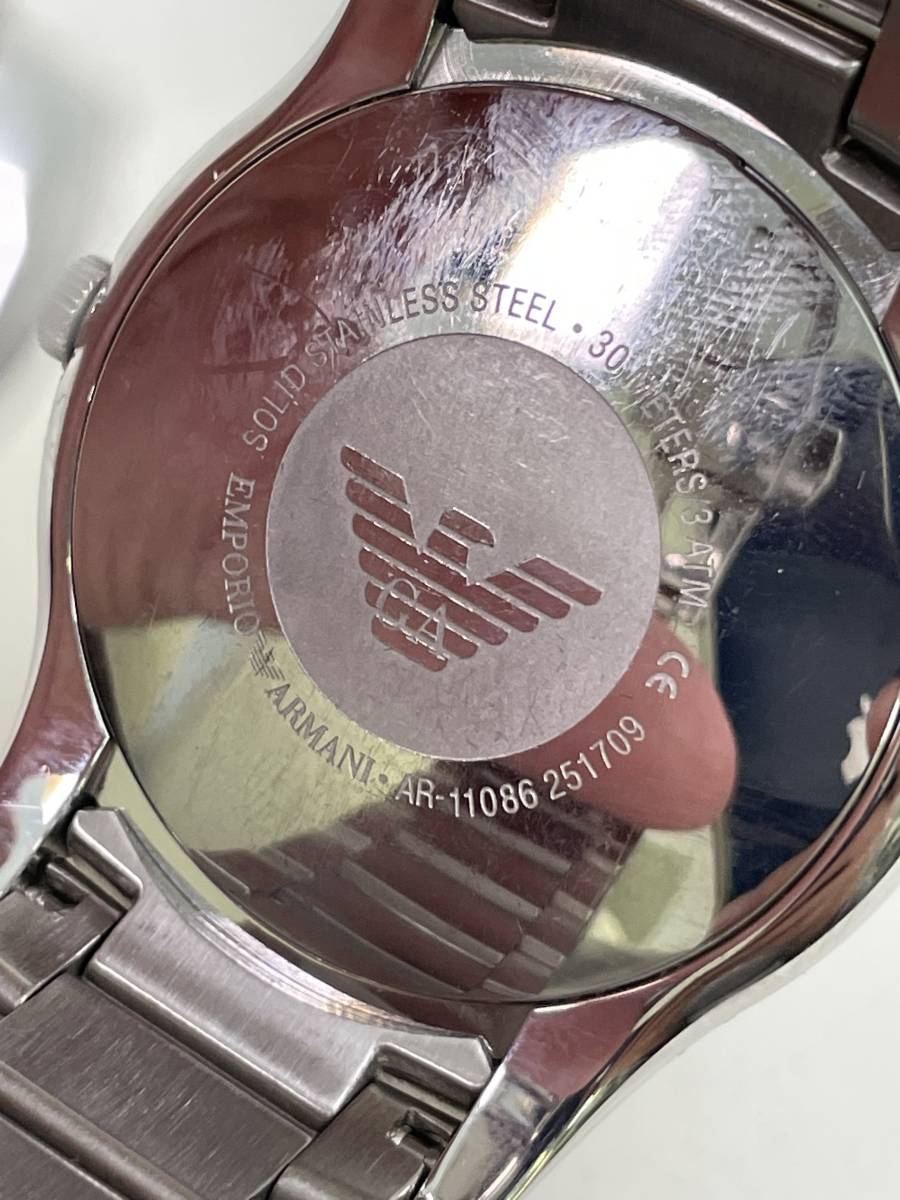 Yahoo!オークション - MM0410-55 7155 腕時計 エンポリオアルマーニ EM...