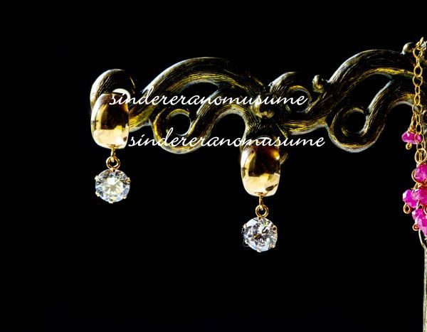 Yahoo!オークション - K10YGピアス ジルコニア 10金 10K