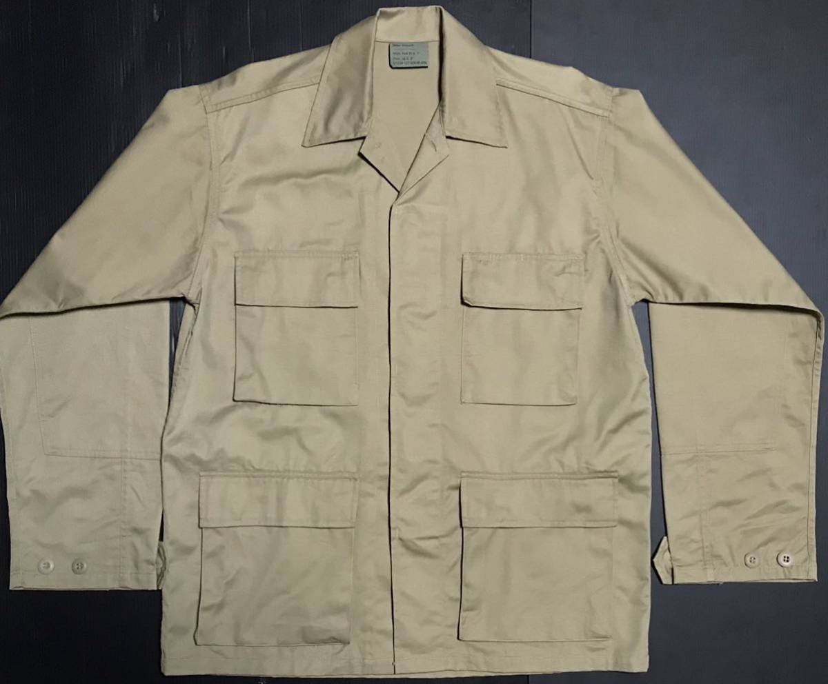 Yahoo!オークション - 即決 米軍 LE デザートカラー BDU カーキ Sサイ...