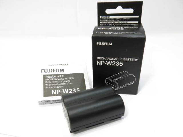 Yahoo!オークション - FUJIFIL NP-W235 純正バッテリー 説明書 元箱付...