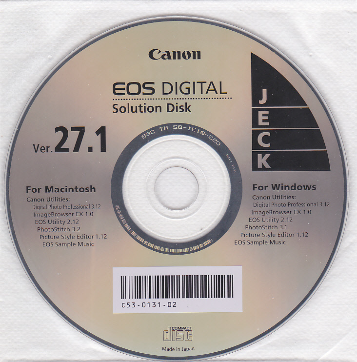 Yahoo!オークション - Canon Solution Disk Ver.27.1 CD-ROM キャノン...