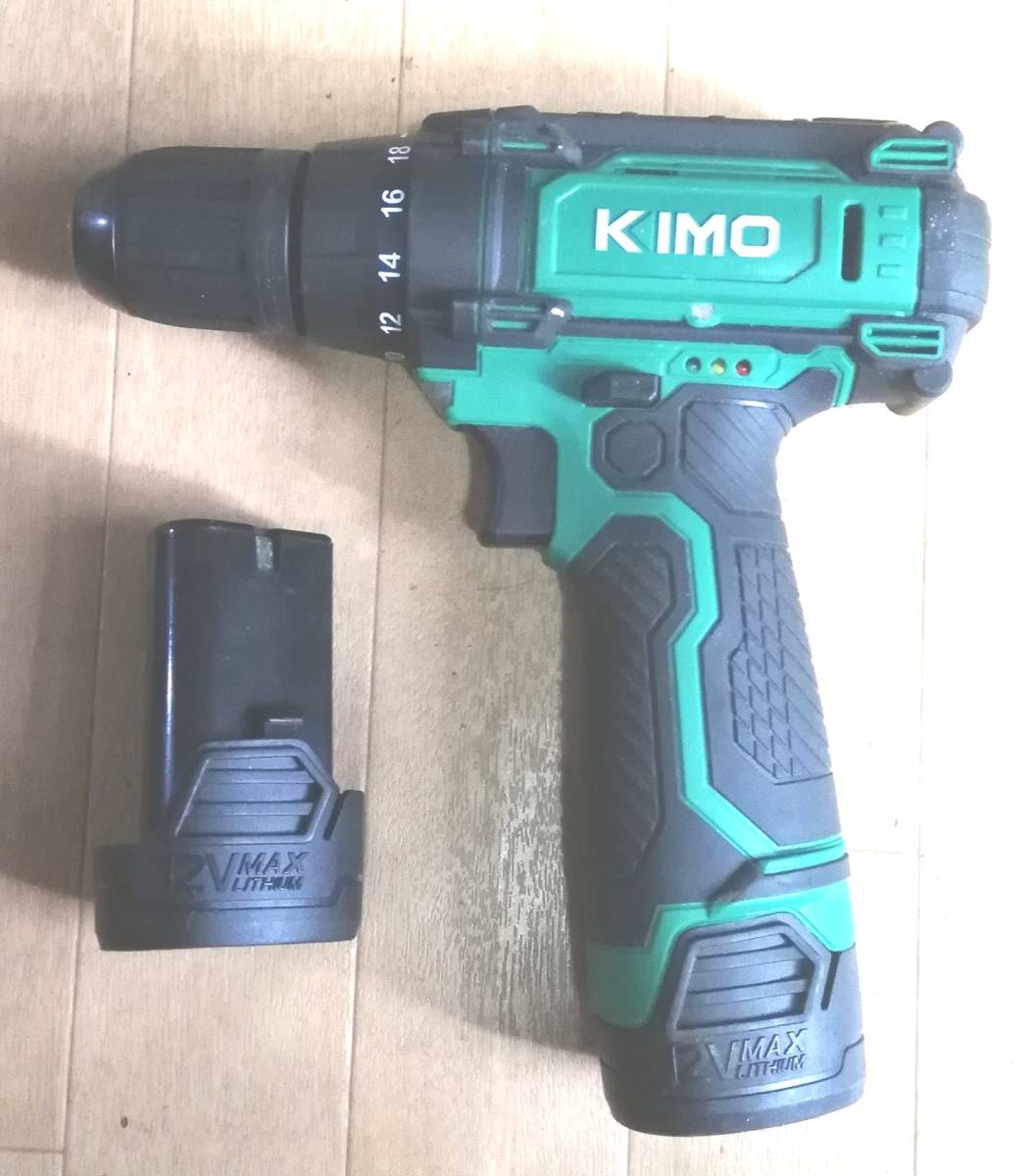 Yahoo!オークション - KIMO 電動ドライバー コードレス 12Vドリルドラ...