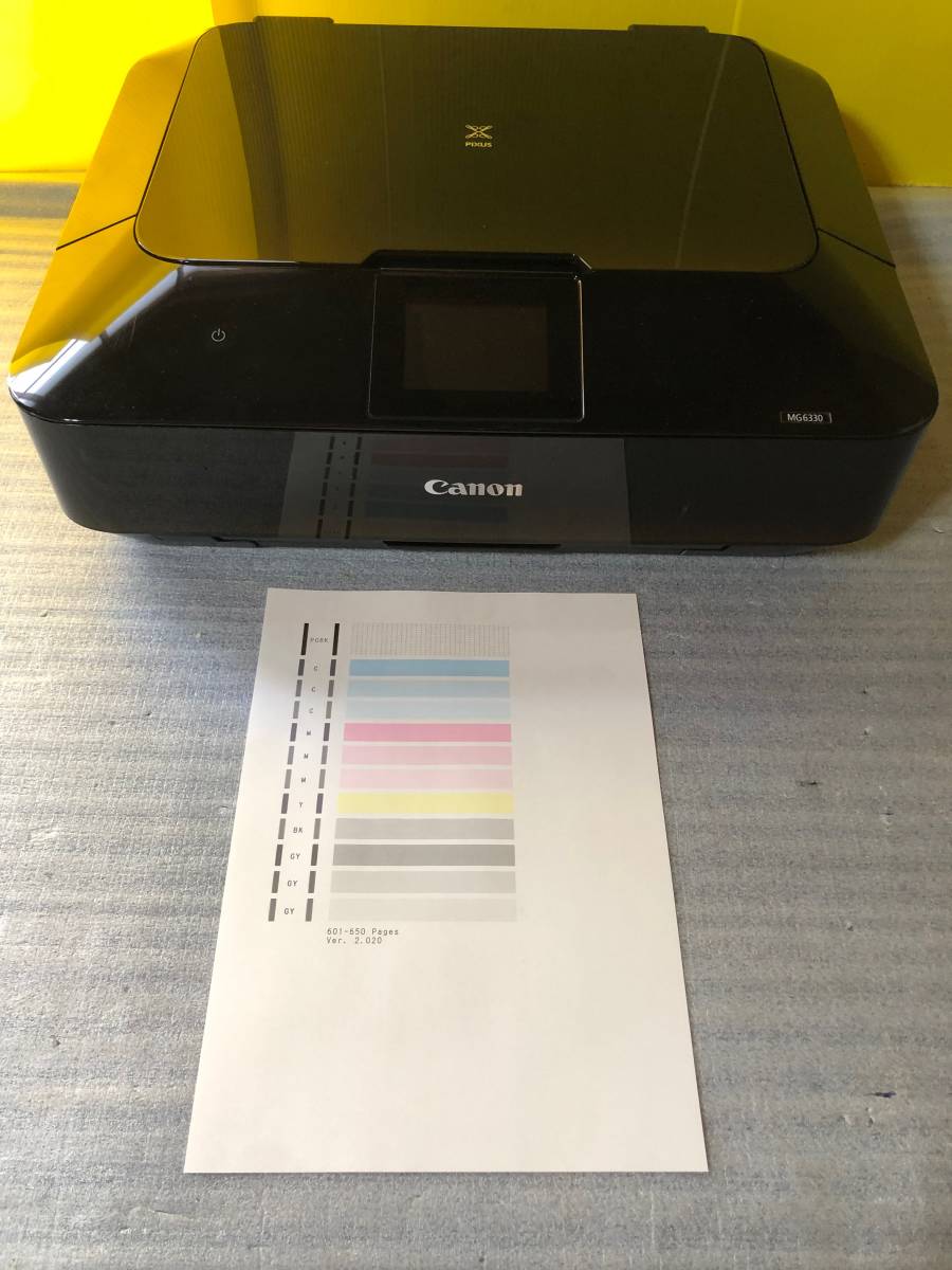 良品／発行枚数 650以下／動作良好 キャノンA4インクジェットプリンター PIXUS MG6330 ブラック 稼働品 本体のみ M222(キヤノン)｜売買されたオークション情報、yahooの ...