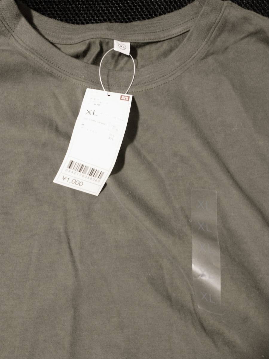 Yahoo!オークション - 新品 UNIQLO XL キモウ クルーネック ロングスリ...