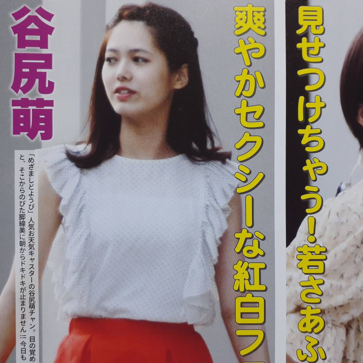 お天気お姉さんお宝ハプニング 阿部華也子 谷尻萌 フジテレビめざましテレビめざましどようび A4サイズ切り抜き1pタレント|売買されたオークション情報、yahooの商品情報を