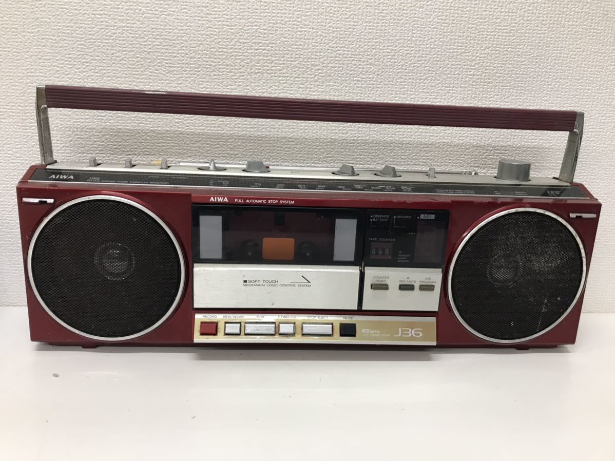 Yahoo!オークション - refle0 【未確認ジャンク】AIWA ラジカセ CS-J36...