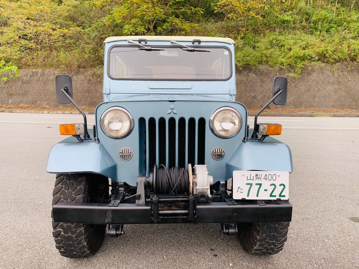 Yahoo!オークション - 昭和52年 三菱ジープ J24 ワンオフホロ 即乗