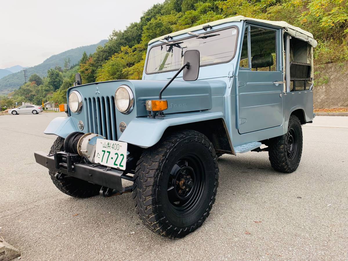 Yahoo!オークション - 昭和52年 三菱ジープ J24 ワンオフホロ 即乗