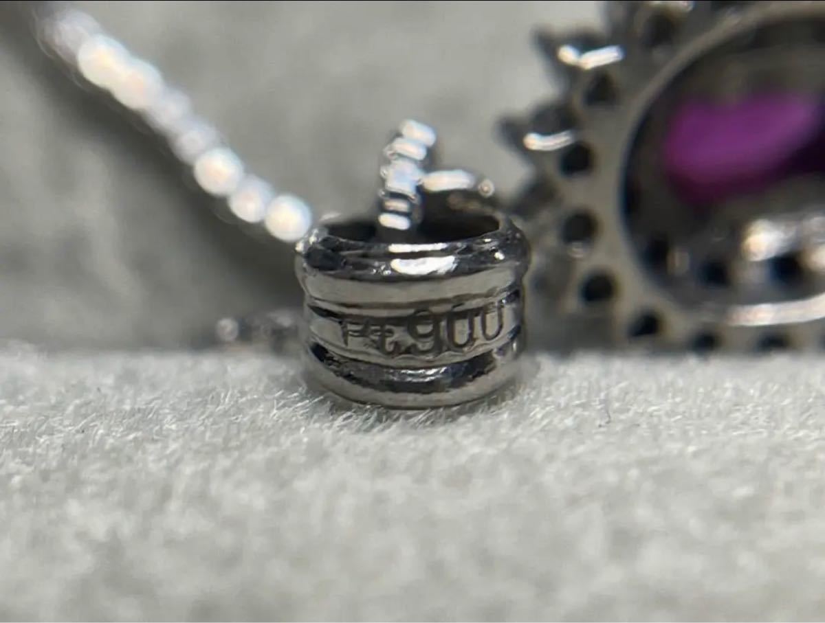 高級ジュエリー Pt900 天然ルビー0.18ct ダイヤモンド 高級ジュエリー Pt900 天然ルビー0.18ct ダイヤモンド