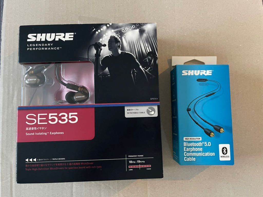 Yahoo!オークション - 中古SHURE SE535 & BT2 セットBluetooth5.0 wire...