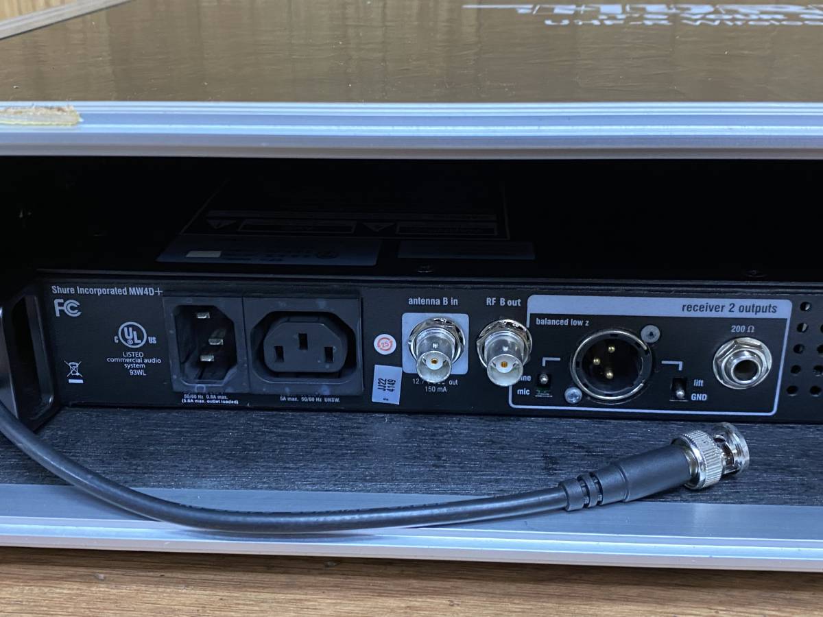 Yahoo!オークション - 美品 SHURE/シュアー MW4D+ ワイヤレス Yahoo!オークション - 美品 SHURE/シュアー MW4D+ ワイヤレス