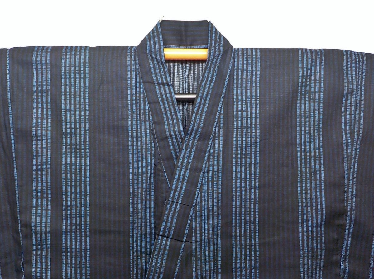 Yahoo!オークション - 弐7818 遠州綿紅梅紬 男の高級浴衣着物単衣 裄69...