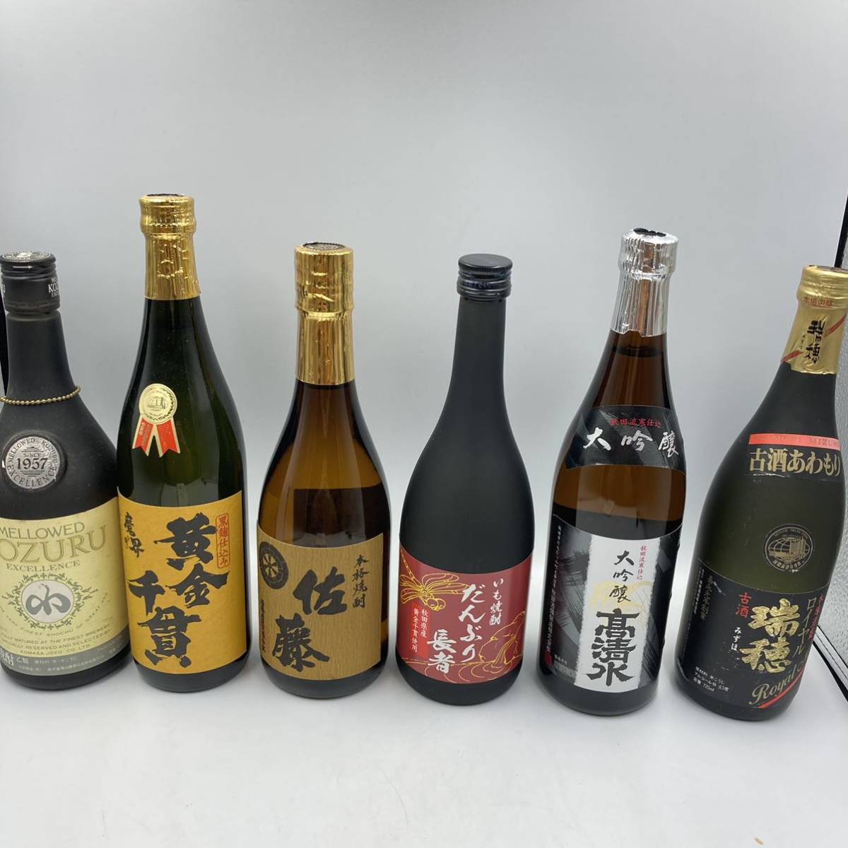 MZ-S993 未開栓 お酒 6点おまとめ 容量700~720ml/アルコール分15.5~43度/焼酎/泡盛/日本酒/瑞穂/高清水/だんぶり長者/KOZURU/DC6 DG1(日本)｜売買され ...