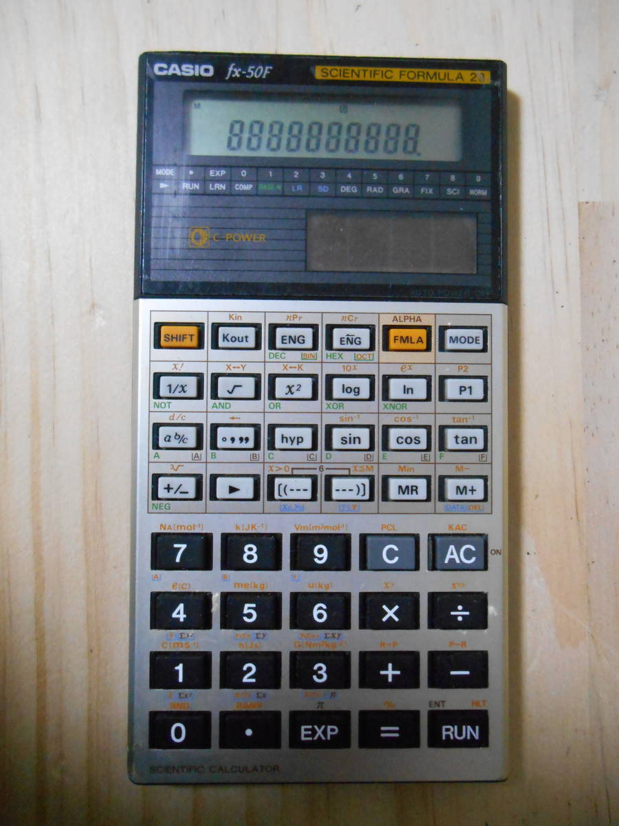 A309 CASIO カシオ 関数電卓 FX-50F SCIENTIFIC FORMULA 23(カシオ)｜売買されたオークション情報、yahooの商品情報をアーカイブ公開 - オークファン ...