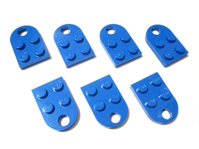 Yahoo!オークション - 凸レゴ凸 %3176 2x3穴開き半円付プレート（青）