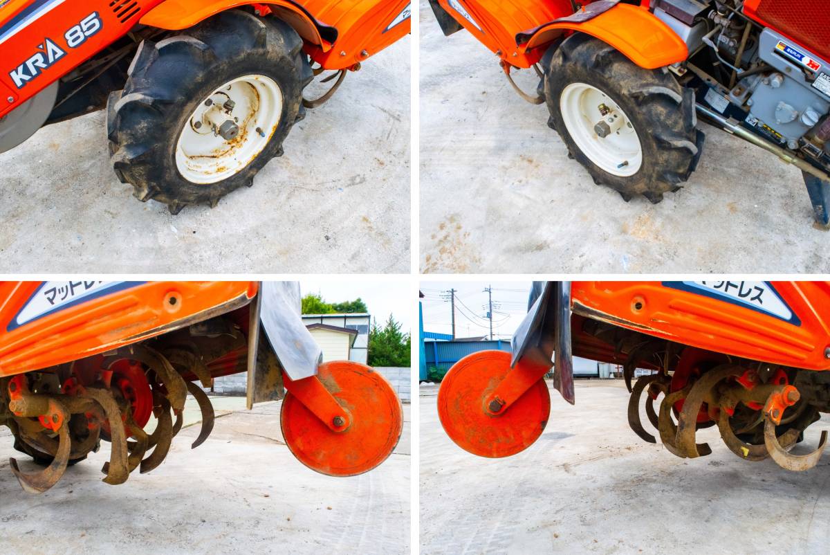 Yahoo!オークション - 埼玉発 KRA85 K18B クボタ 耕運機 8.5馬力 ディ...