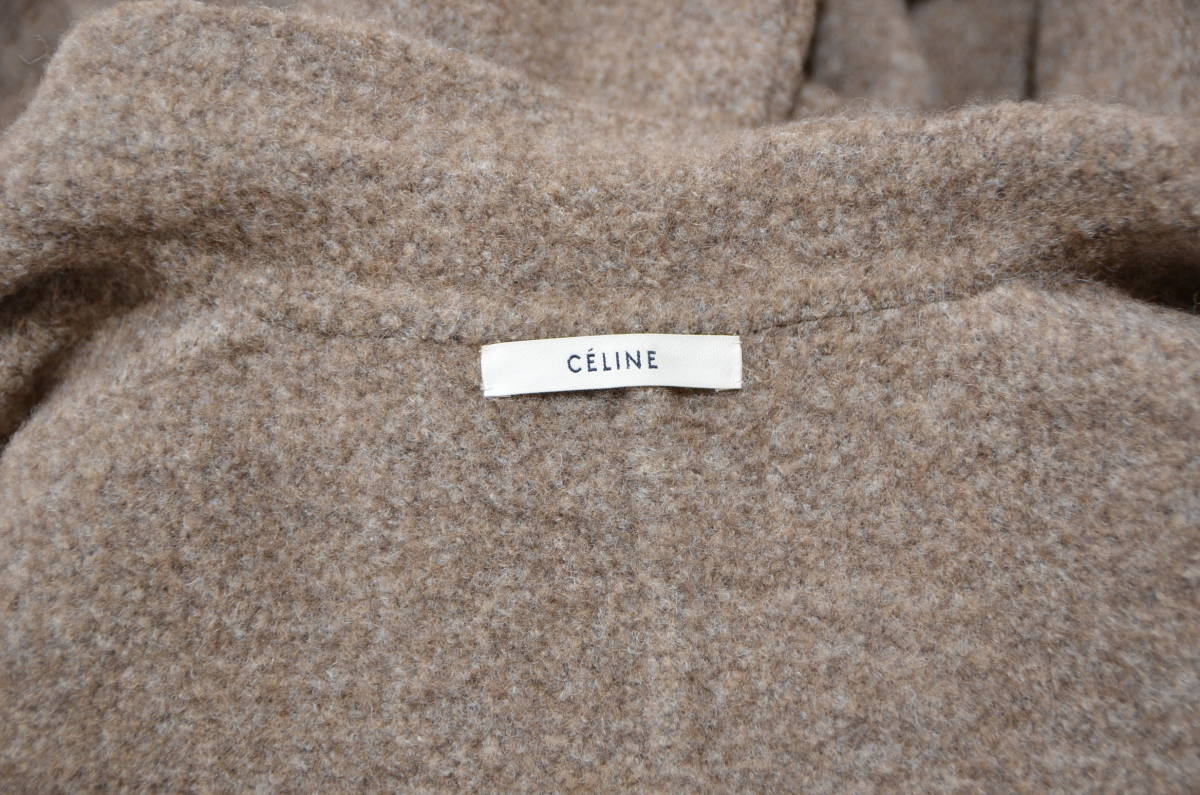 日本代購代標第一品牌【樂淘letao】－CELINE セリーヌ フィービー ラマ ウール エッグ クロンビー コート 40 Y-27546B