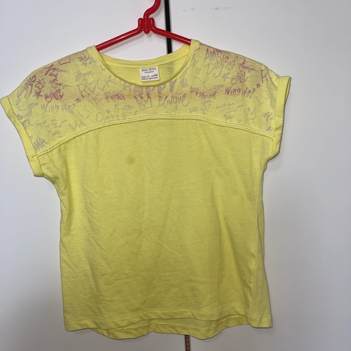 Yahoo!オークション - 【used美品】ザラ ZARA 半袖Tシャツ サイズ7 122...