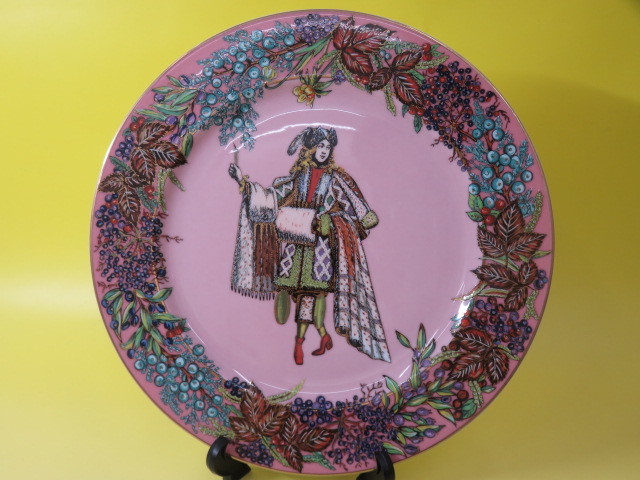 Yahoo!オークション - FK-4388 ヴェルサーチ VERSACE 大皿 飾り皿 絵図...