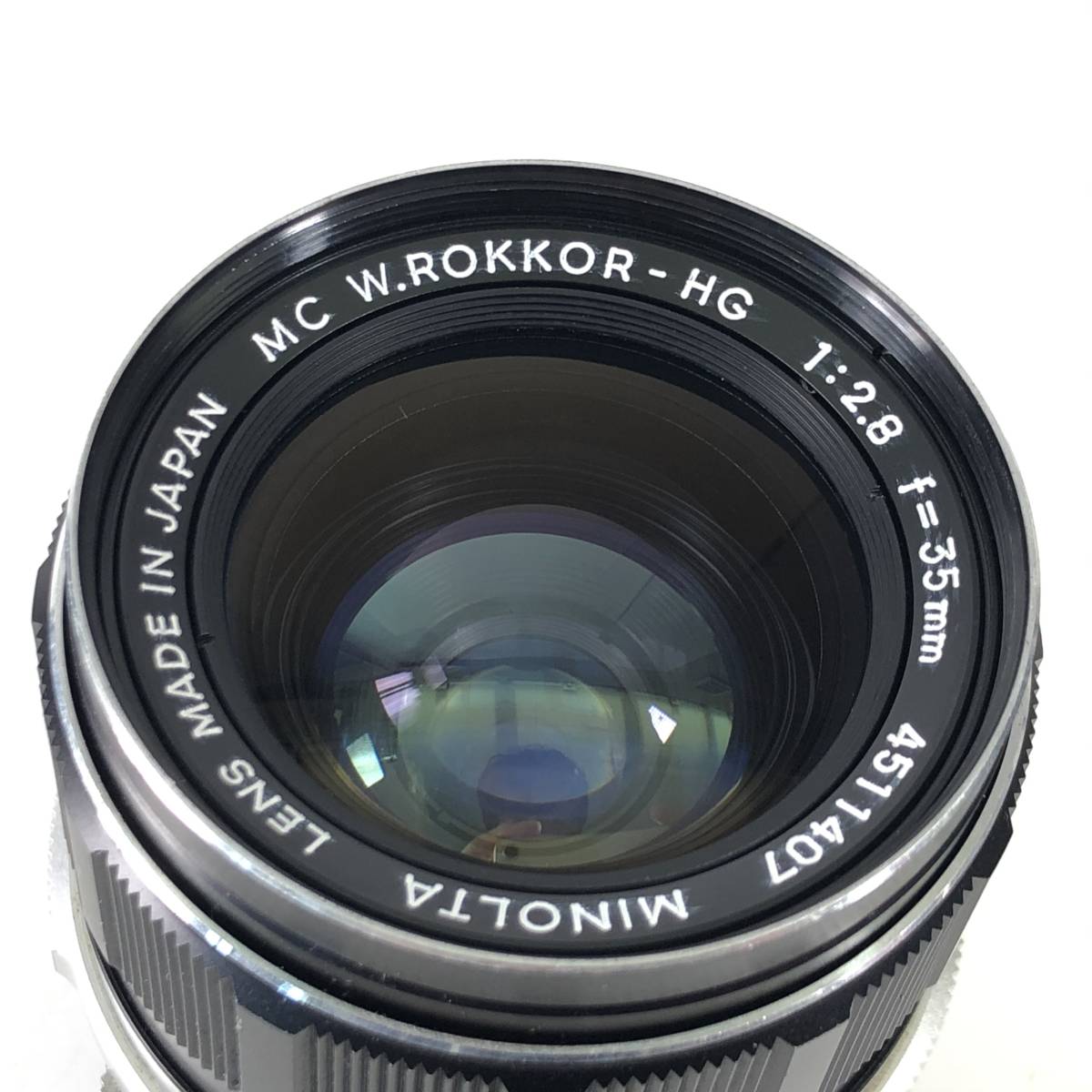 Yahoo!オークション - MINOLTA MC W ROKKOR-HG 35mm F2.8 ミノルタ SR...