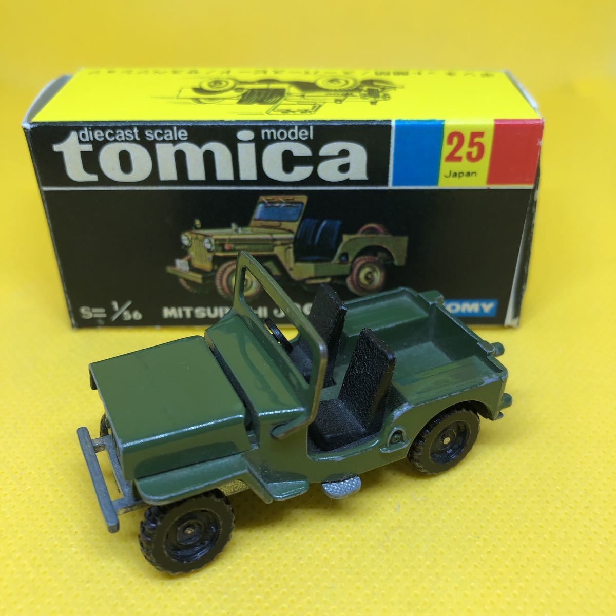 Yahoo!オークション - トミカ 日本製 黒箱 25 三菱 ジープ J3R 当時物 ...