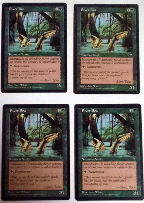 Yahoo!オークション - MTG英語/4枚セット/River Boa(リバー・ボア)/ヴ...