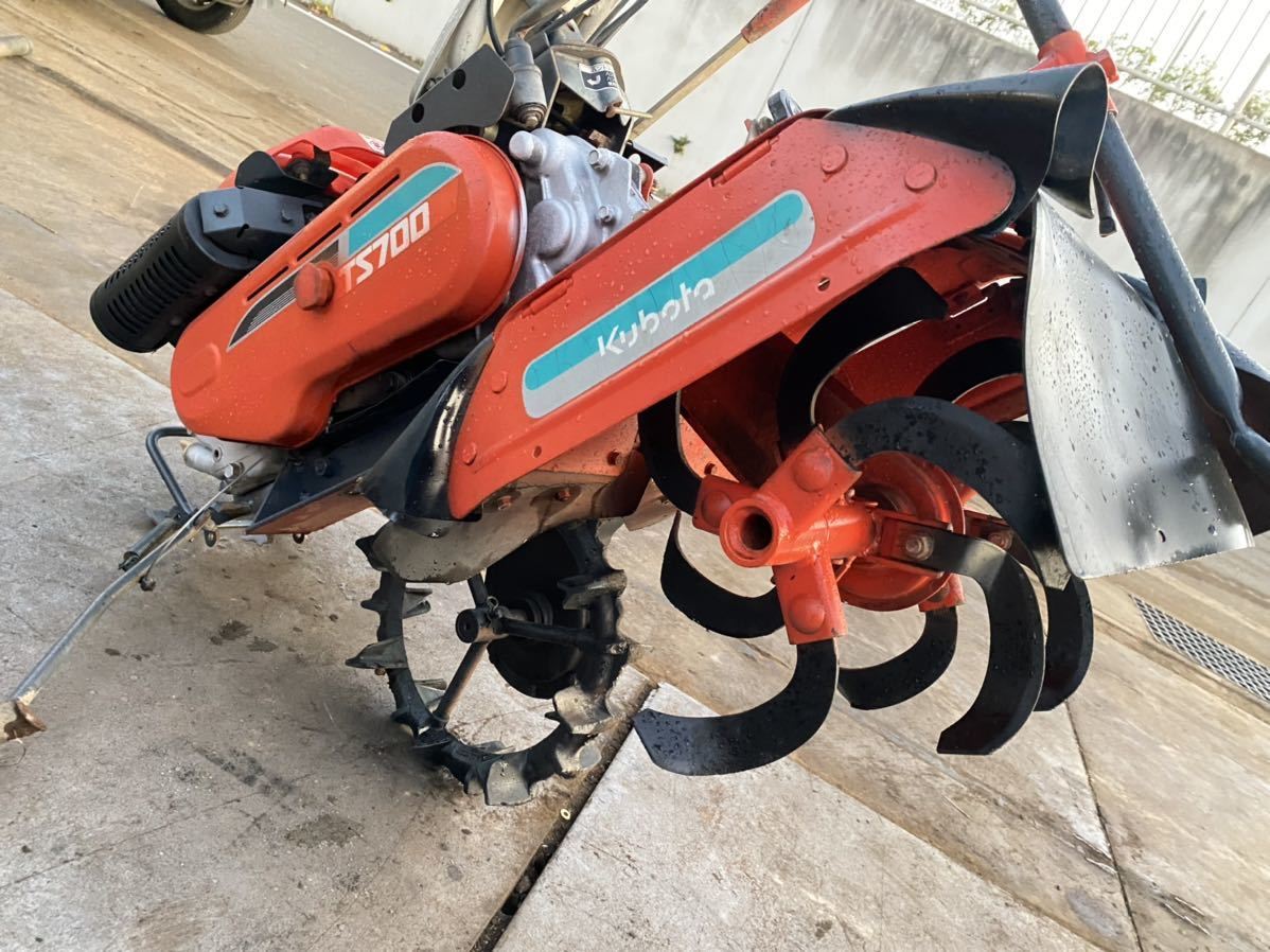 Yahoo!オークション - ー1輪管理機 クボタTS700 管理機・耕運機 6.2馬...