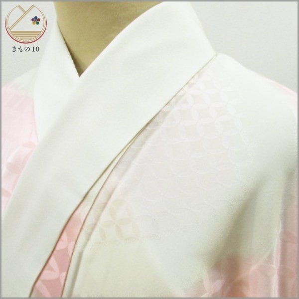 Yahoo!オークション - 着物10 1円 絹 長襦袢 七宝 袷 身丈136cm 裄66c...