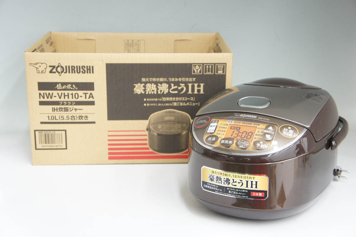 Yahoo!オークション - 象印 IH炊飯ジャー（5.5合炊き） ブラウン ZOJIR...