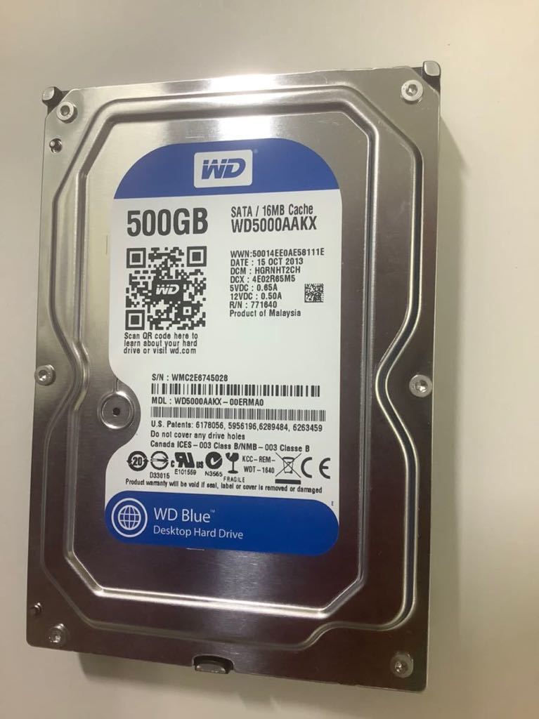 Yahoo!オークション - SATAハードディスクWestern Digital WD5000AAKX ...