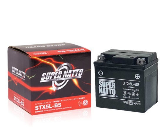 Yahoo!オークション - バイク用バッテリー STX5L-BS シールド型 YTX5L-...