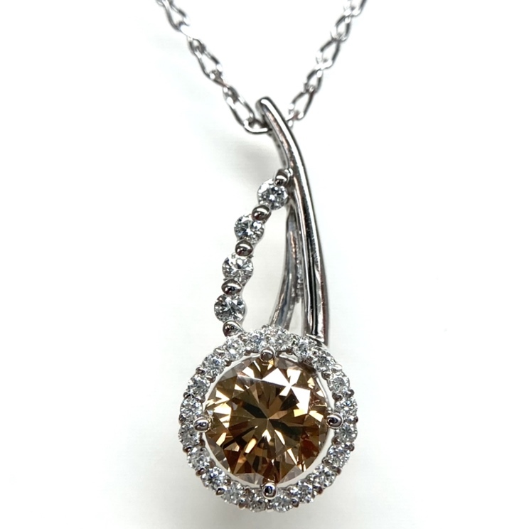 Yahoo!オークション - 1.0ctUP 《Pt900/Pt850天然ダイヤモンドペンダン...