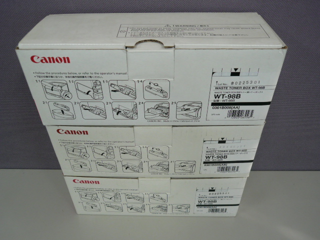 Yahoo!オークション - Canon キャノン 純正 未使用 WT-98B 廃トナーボ...