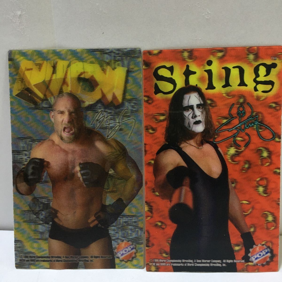 Yahoo!オークション - WCW カード スティング ゴールドバーグ POP プロ...