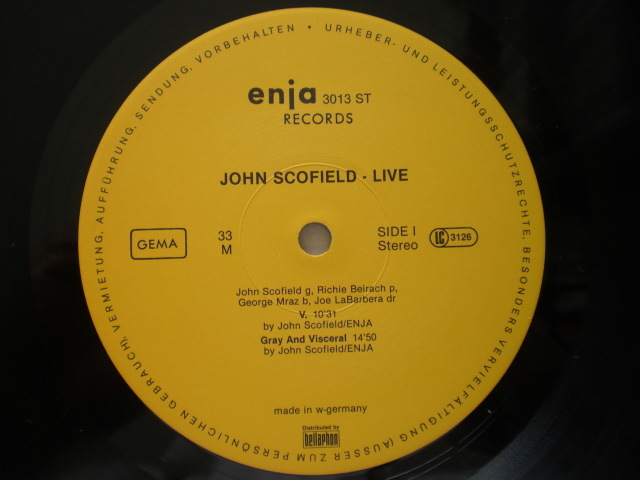Yahoo!オークション - 1LP ジョン・スコフィールド・ライブ 1977年 西...