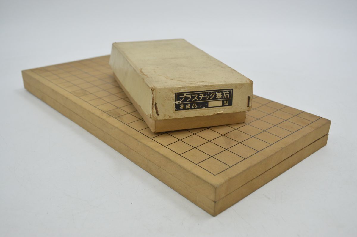 Yahoo!オークション - (84M 1002G29) 囲碁セット 木製 碁盤 厚さ1.7cm ...