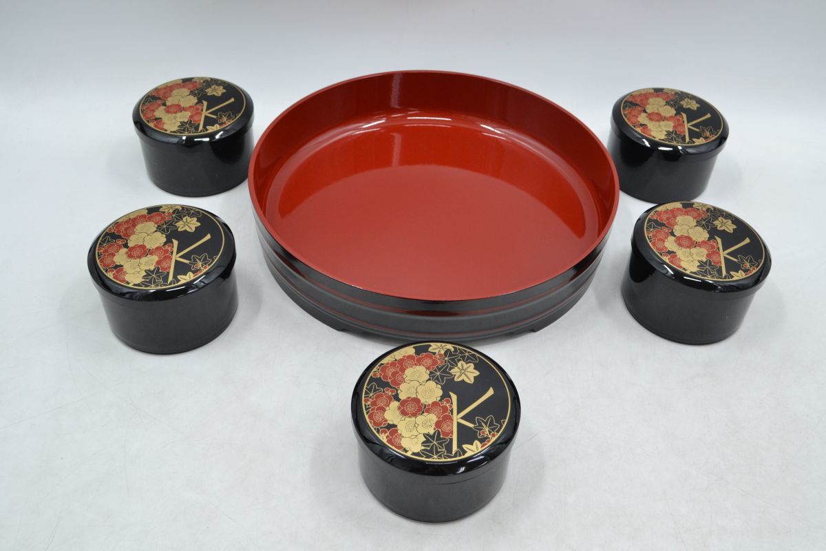 Yahoo!オークション - (77L 1028N3) 未使用 飯切りちらし 漆器 漆塗り ...