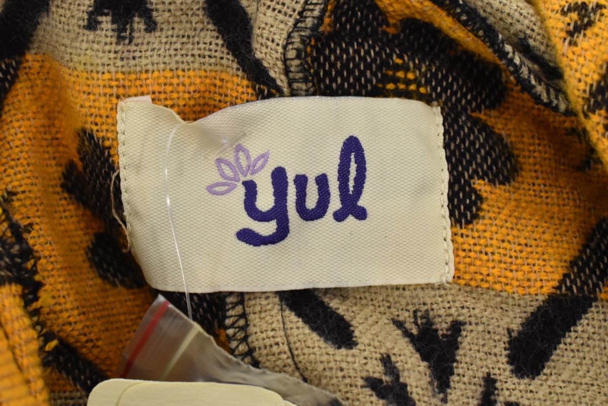 Yahoo!オークション - (101M 1026M24)yul ポンチョ ケープ ブラウン 花...