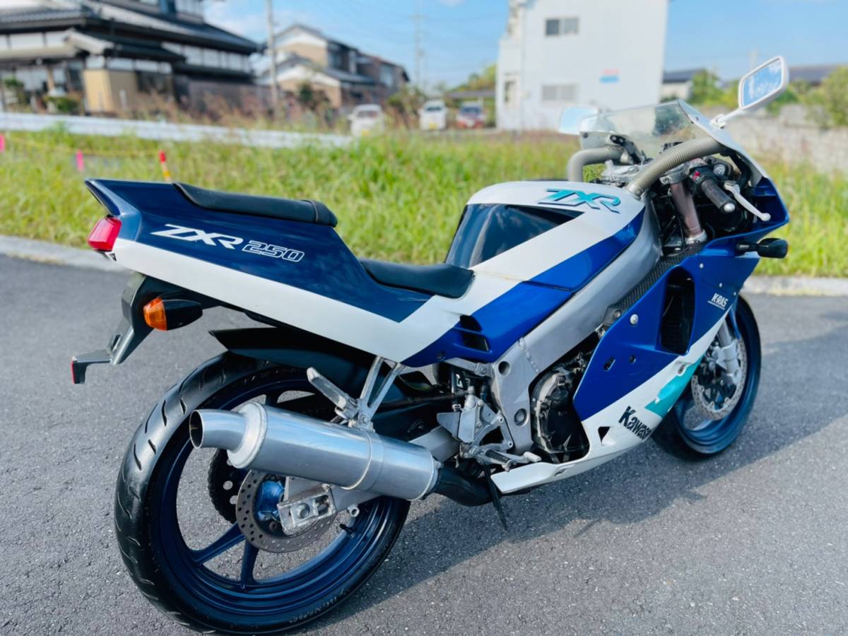 カワサキ ZXR250 ZX250C 2型 ETC 車体 動画有 茨城県 全国配送可 書類あり 検 CBR YZF NSR RVG RZV TZR RVF ZXR250R(126cc ...