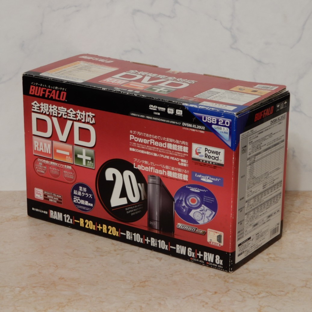 バッファロー BUFFALO 外付DVDドライブ DVSM-XL20U2（中古、元箱あり）－日本代購代Bid第一推介「Funbid」