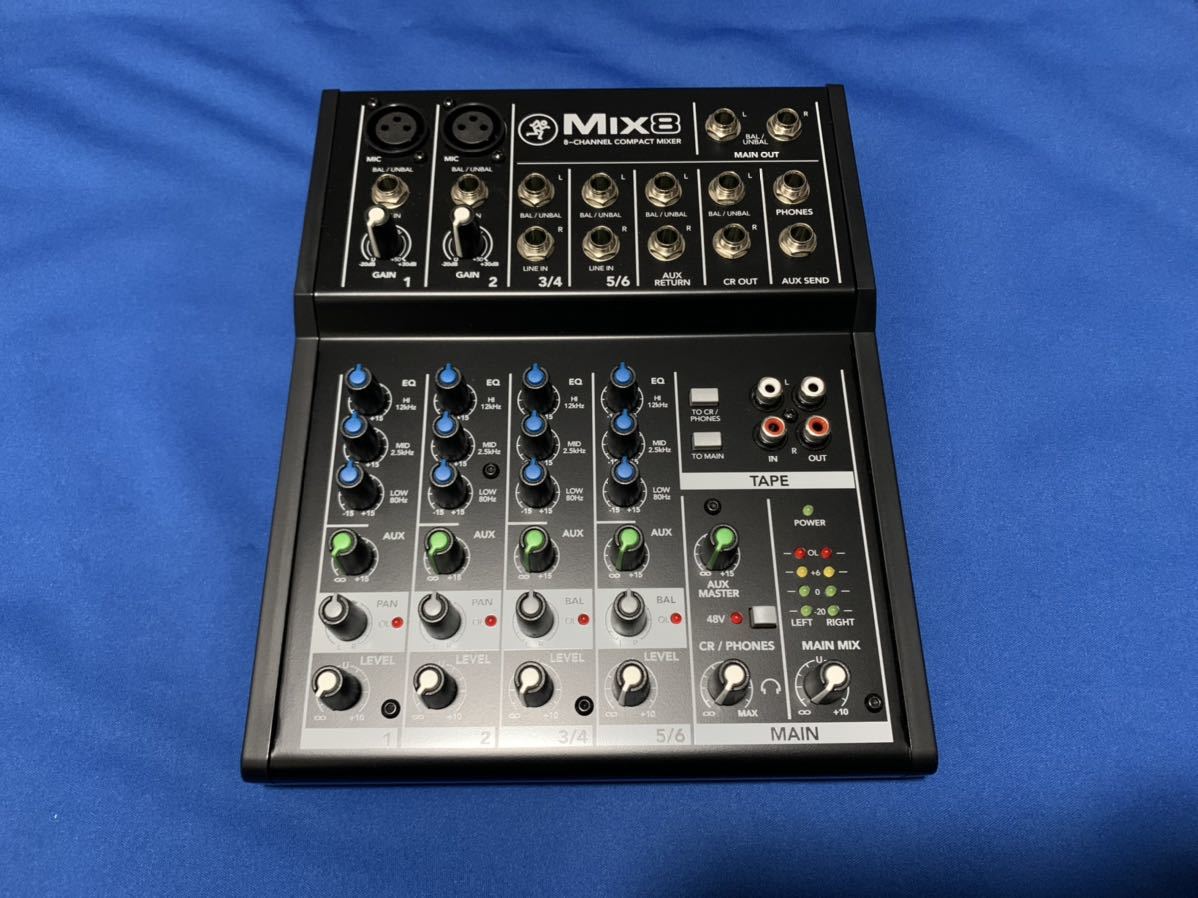 Yahoo!オークション - MACKIE MIX8 マッキー コンパクト アナログミキ...